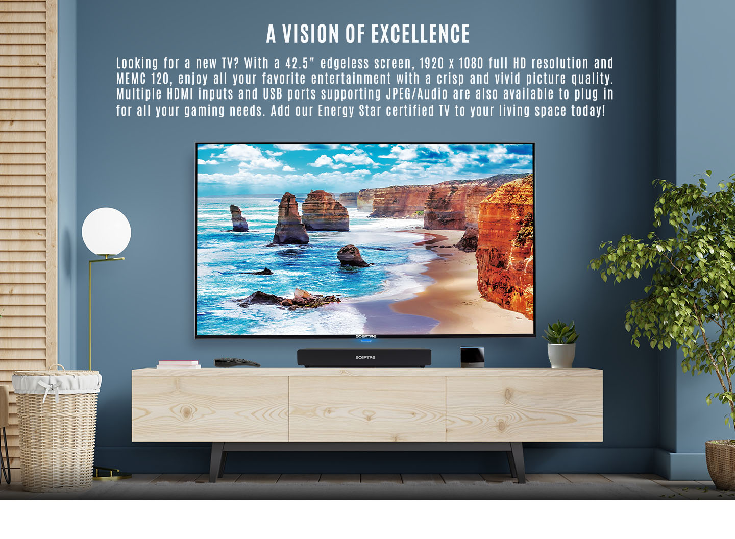X437BV-FSRD 43" Edgeless LED TV