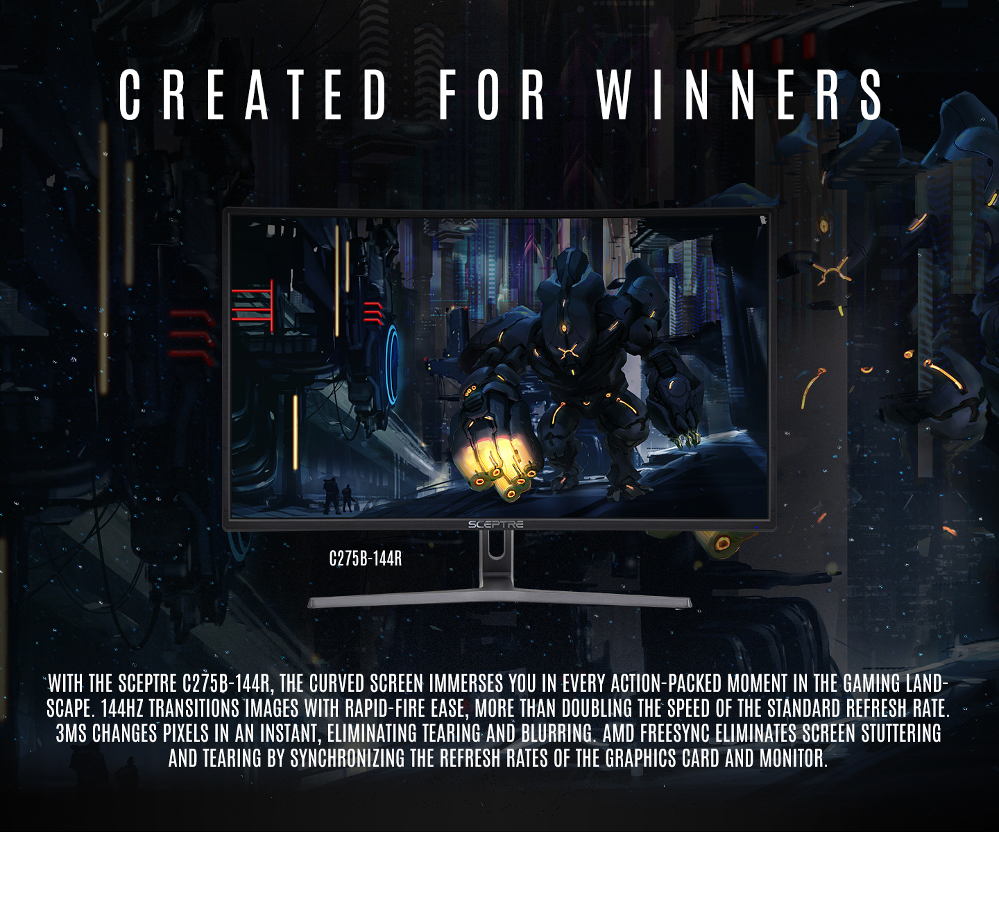 C275B-144R 27" Curved Monitor